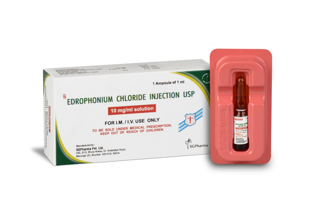 Edrophonium Chloride Injection USP SGPharma Edrophonium Chloride Injection USP SGPharma