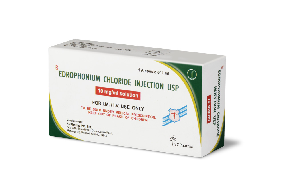 Edrophonium Chloride Injection USP SGPharma Edrophonium Chloride Injection USP SGPharma