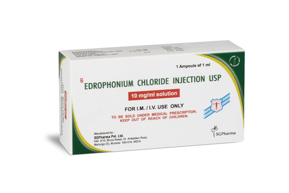 Edrophonium Chloride Injection USP SGPharma